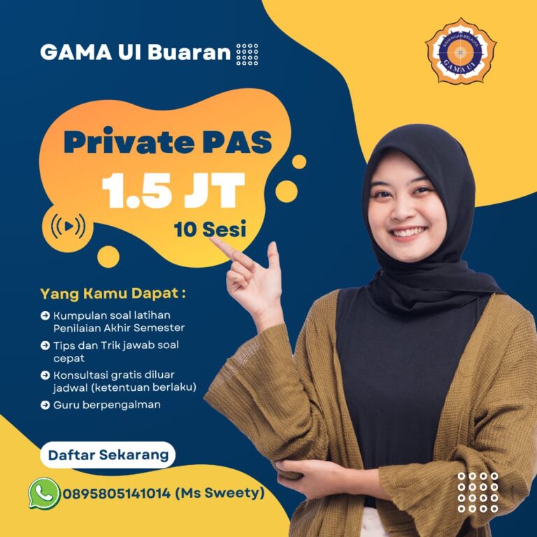 Program PAS Program PAS | GAMA UI BUARAN